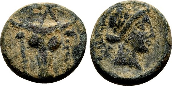 Ancient Greek Æ-15 200-175 BC Phokis, Elateia. Very fine | MA-Shops