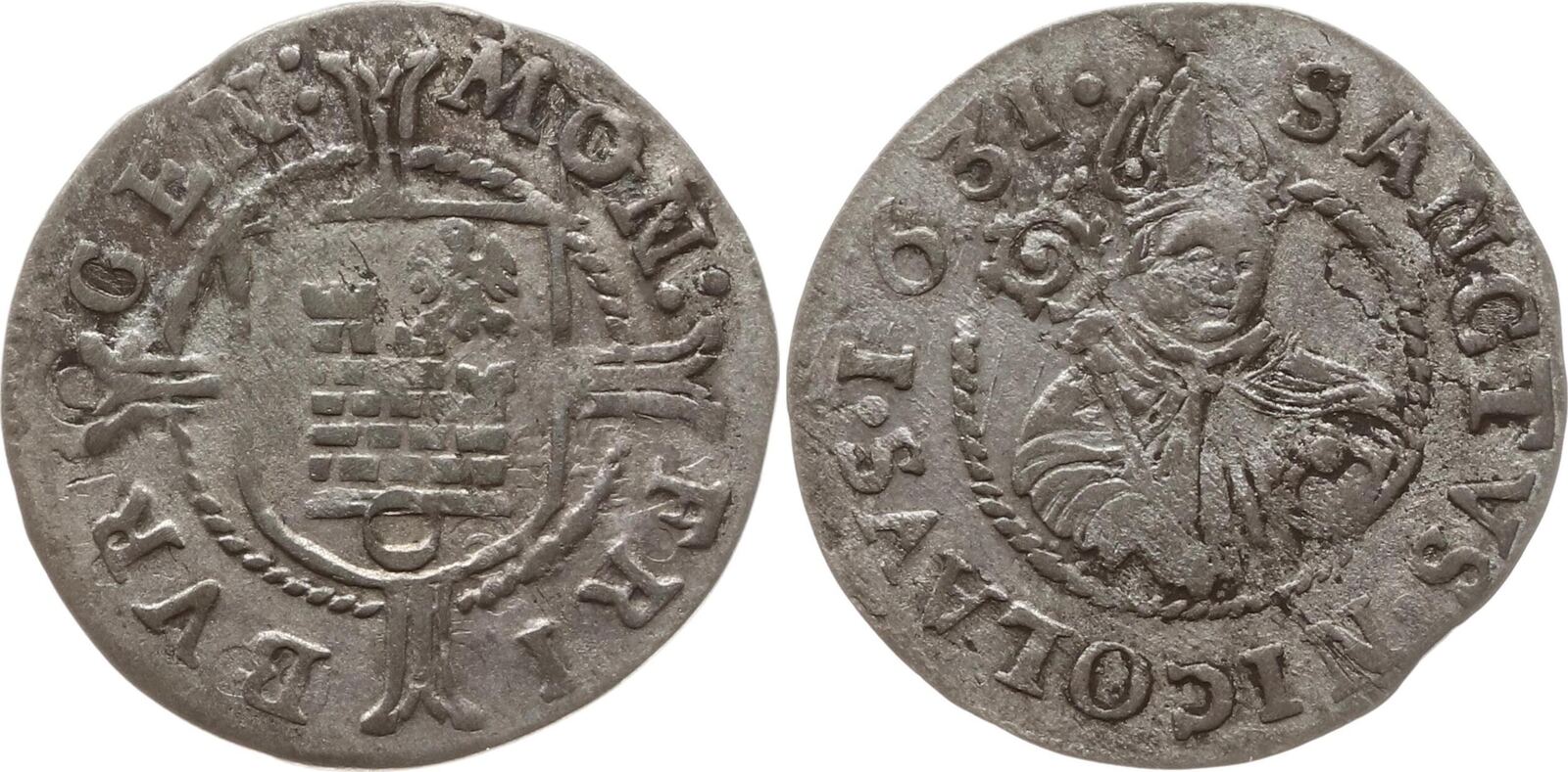 Schweiz - Freiburg Batzen 1631 VF, winz. ZE | MA-Shops