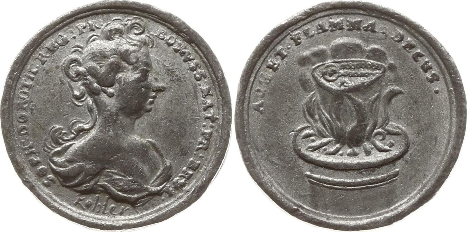 Braunschweig-Calenberg-Hannover Kleine Zinnmedaille o.J. Georg II ...