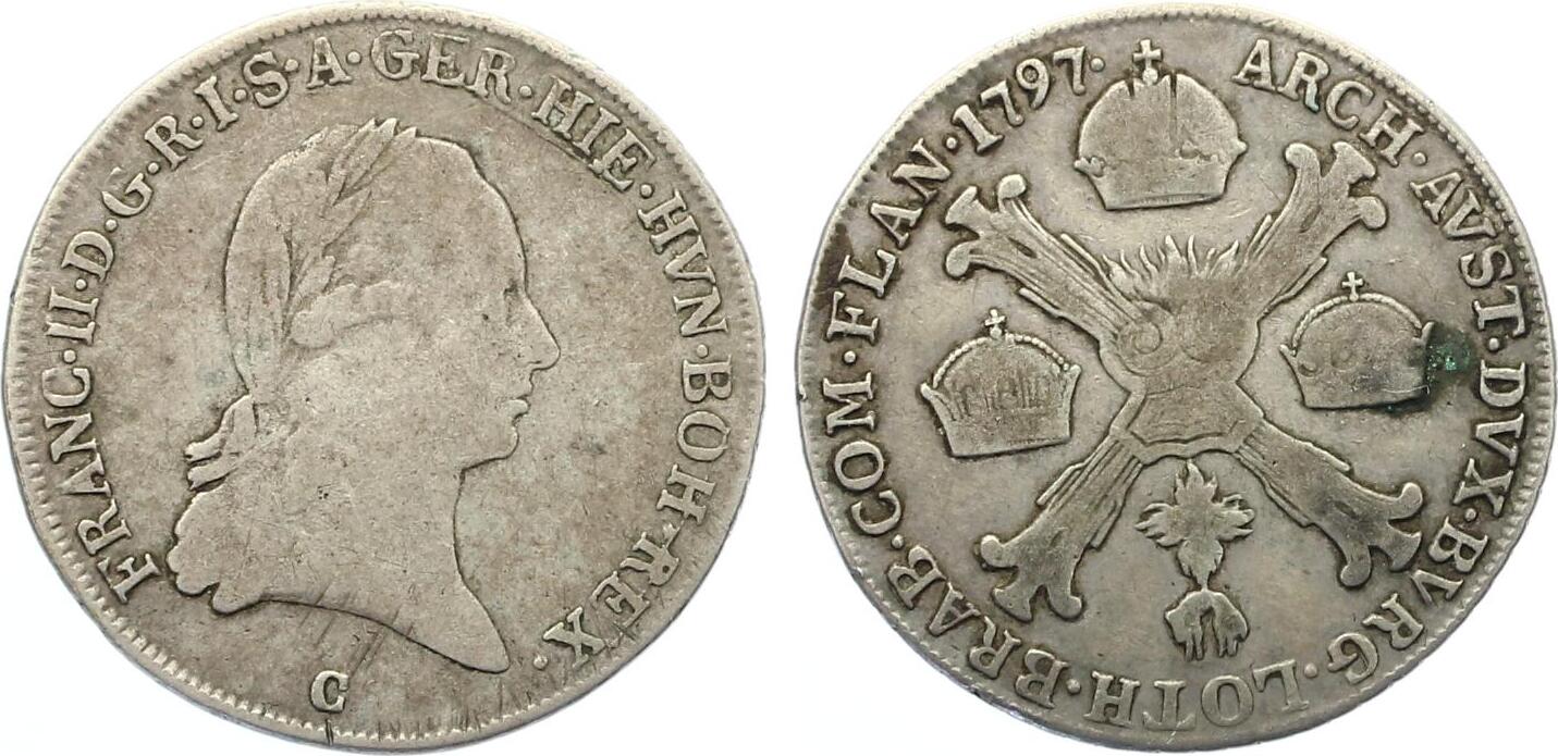1797 C 1/4 Taler Silber Habsburger Erblande VF | MA-Shops