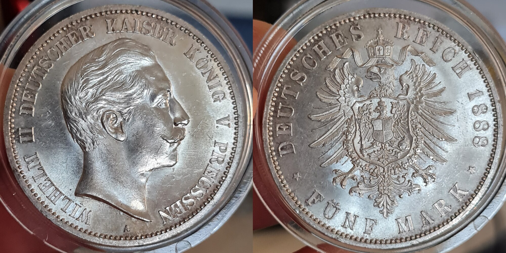 Germany 1888a 5 Mark Preussen 1888 Jaeger 101 Ngc Ms 62 Ma Shops