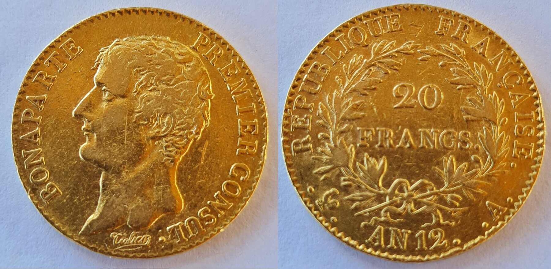 AN12 20 Francs Napoléon I VF-EF | MA-Shops