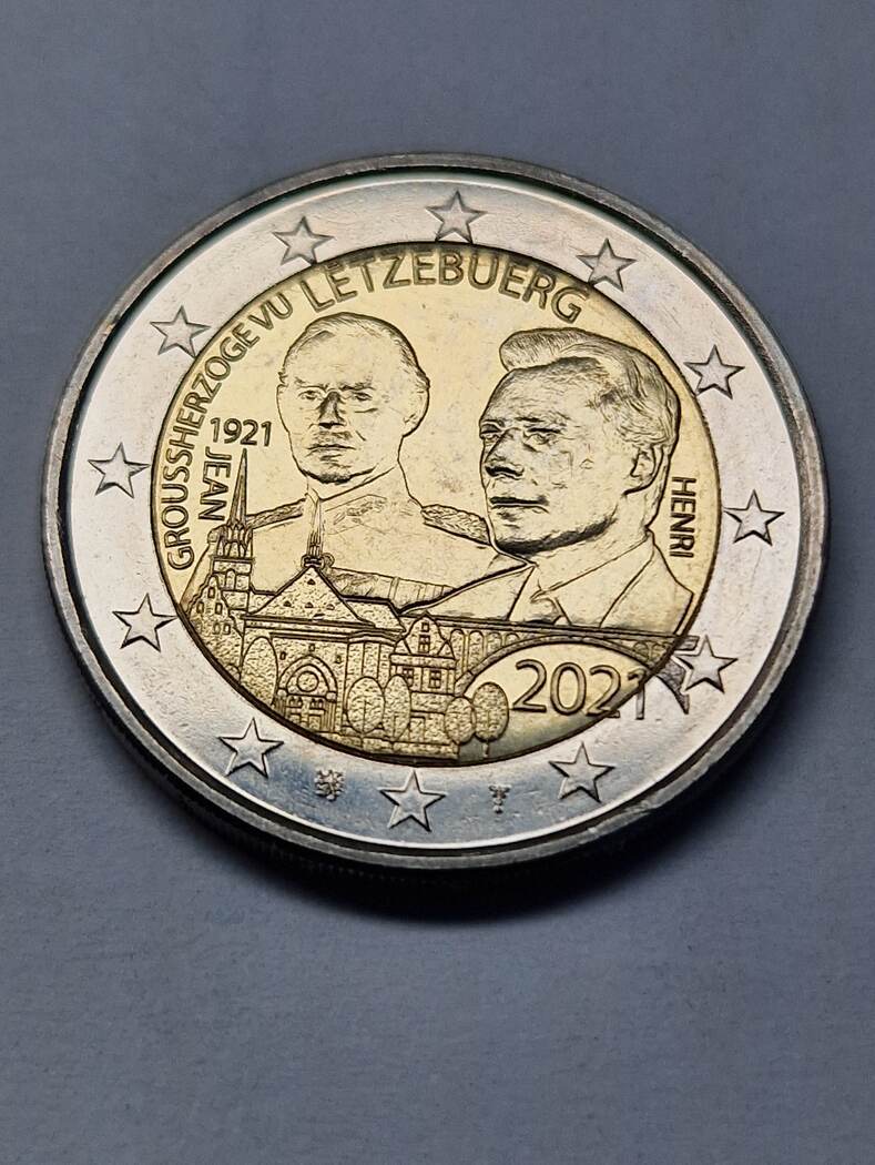2021 2 Euro Luxemburg Jean Relief UNC | MA-Shops