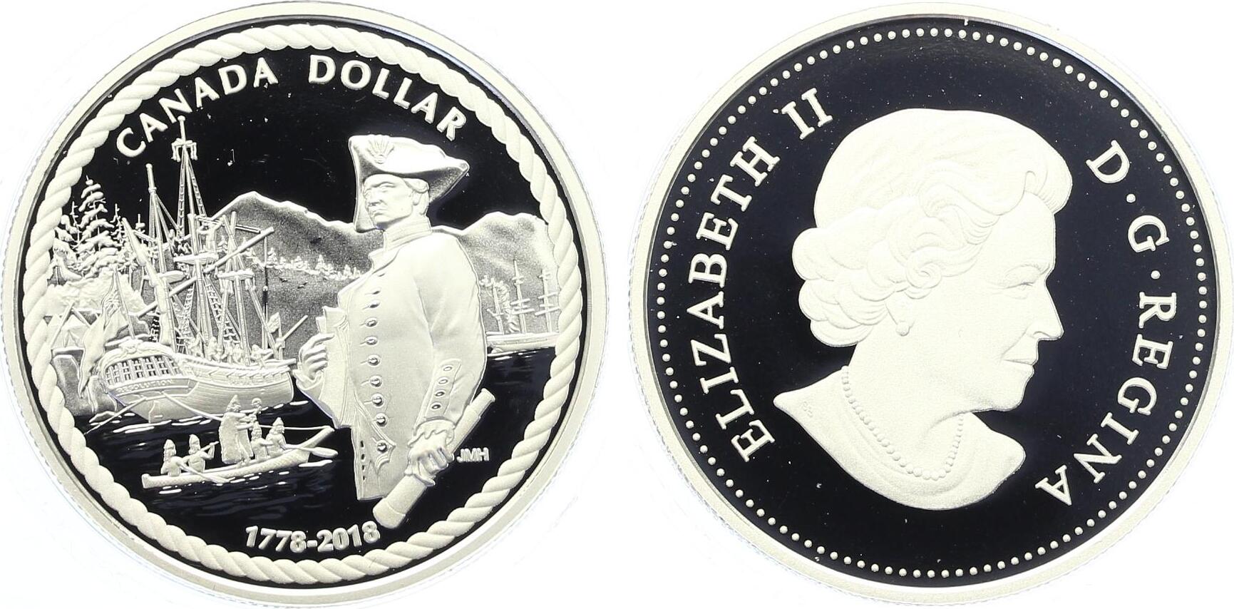 2018 1 Dollar in Silber, PP - SCHIFFE Captain Cook Proof | MA-Shops