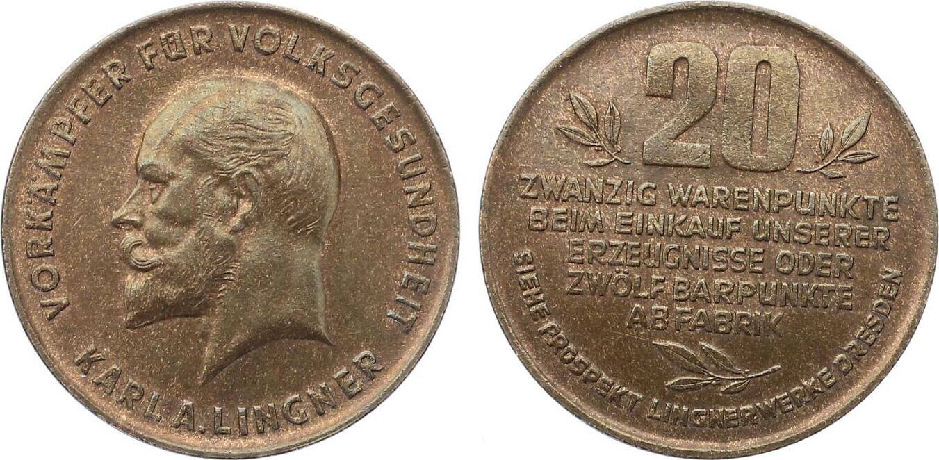 Medaille Karl A Lingner 20 Warenpunkte Bronze Vorkämpfer der ...