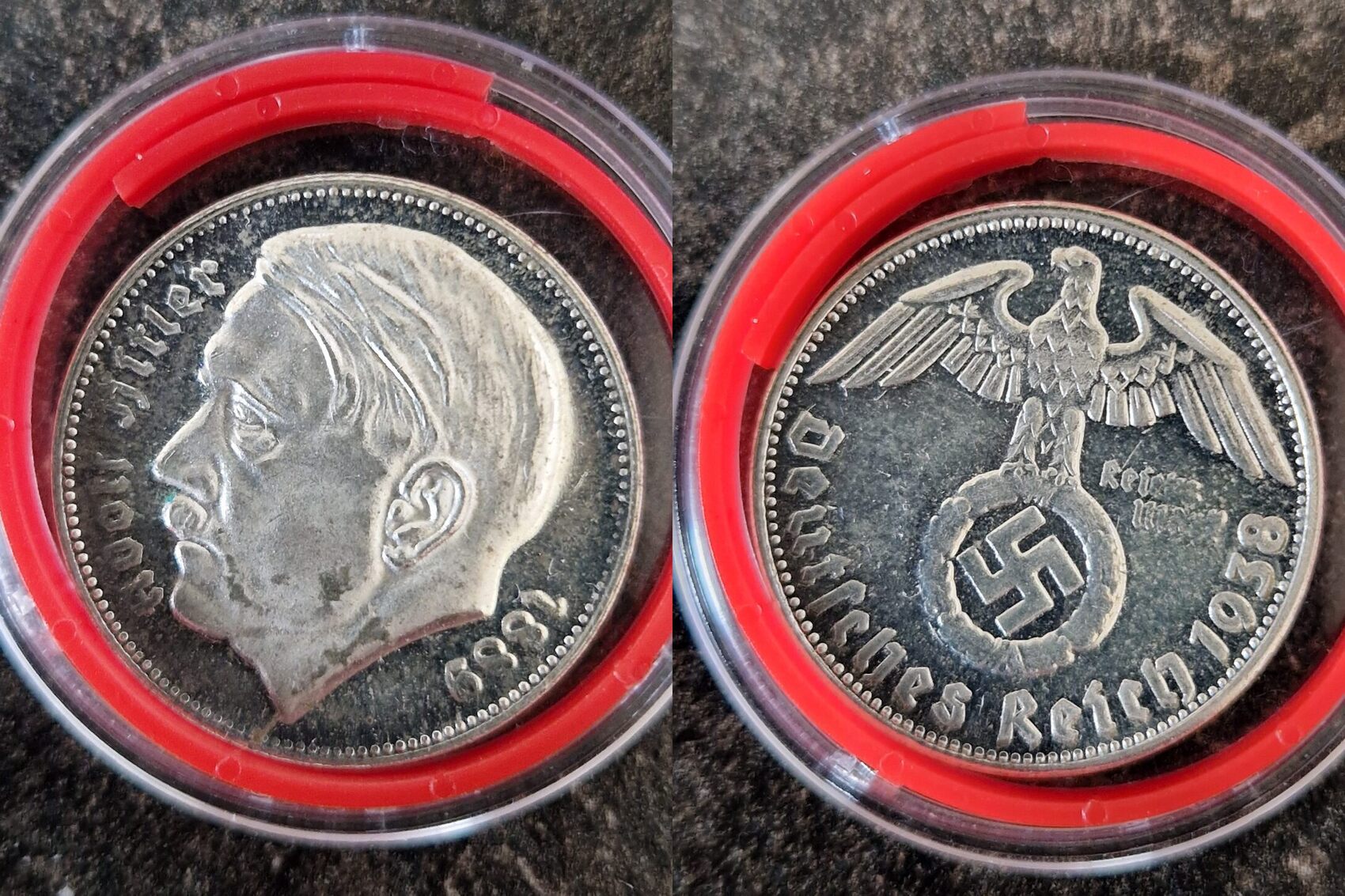 Medaille 2 Reichsmark DRITTES REICH - PROBE 2 Mark 1938 HITLER Private ...