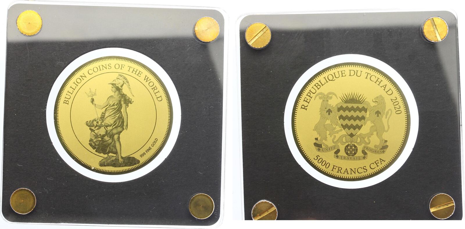 2020 TSCHAD 5000 Francs Gold 1/200 Unze Bullion Coins of the World ...