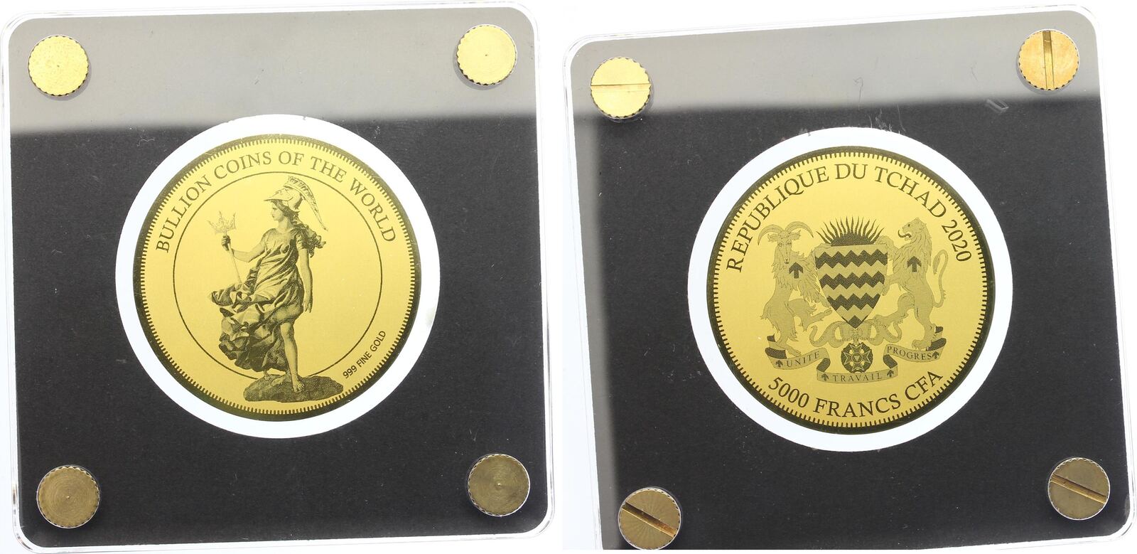 2020 TSCHAD 5000 Francs Gold 1/200 Unze Bullion Coins of the World ...