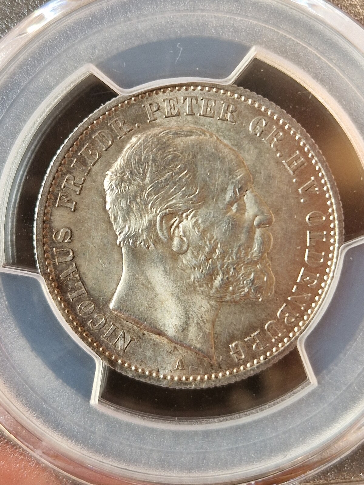 1891-A 2 Mark Oldenburg Jaeger 93 PCGS MS64 | MA-Shops