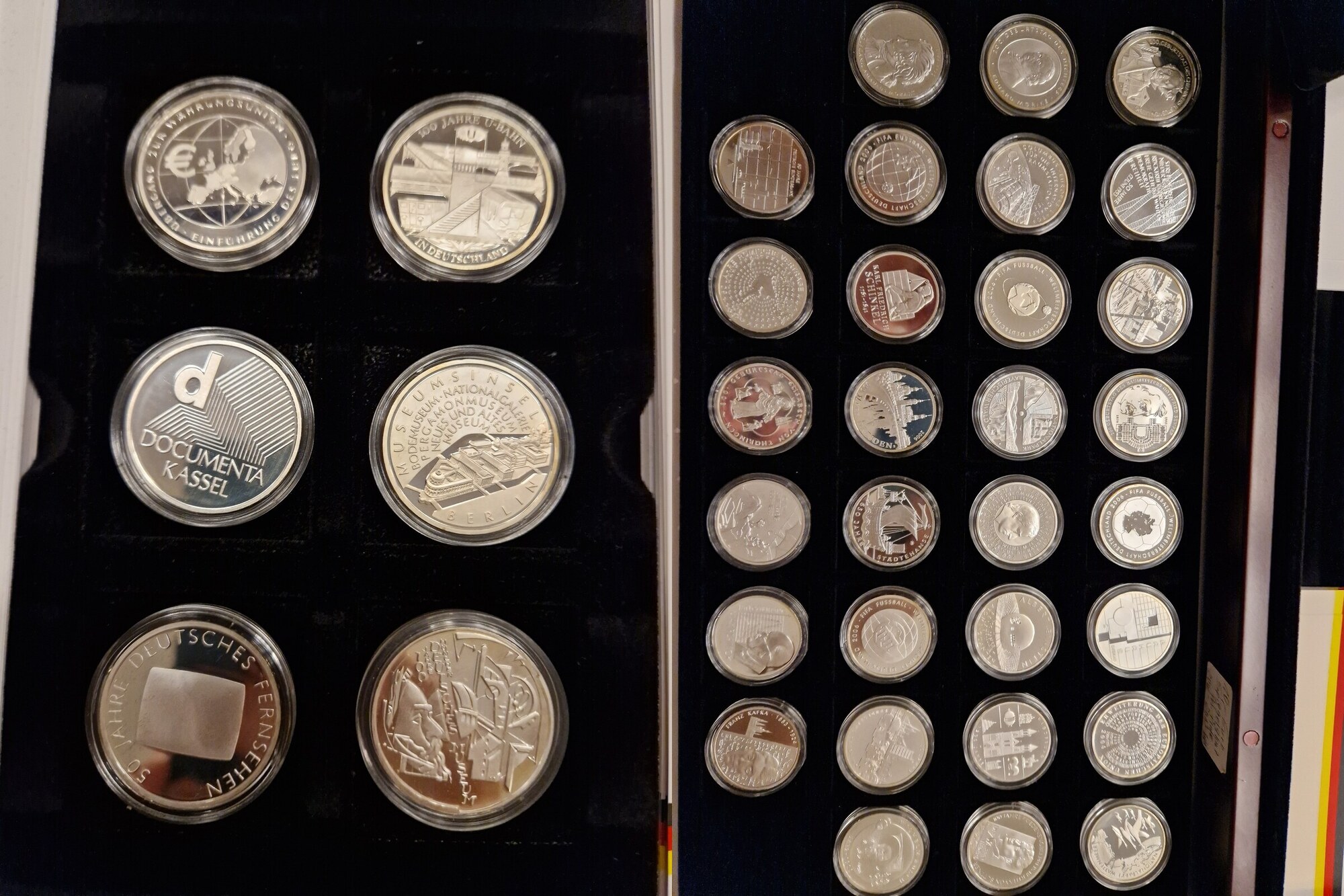 2002 - 2015 76 x 10 Euro Deutschland Gedenkmünzen komplett 925 Silber ...