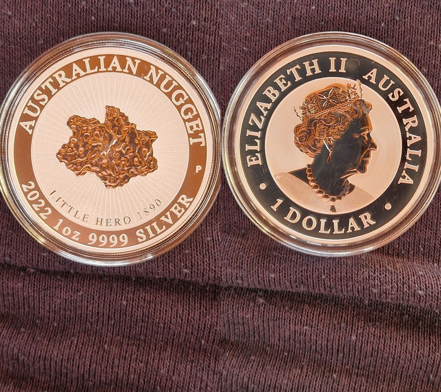 2022 Australien 1 Dollar Little Hero Nugget 1 Oz Unze Silber 999 UNC ...