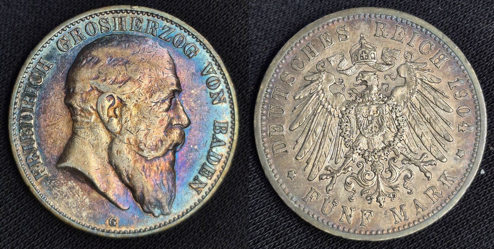 5 Mark Baden 1904 Jaeger 33 VF-EF Patina | MA-Shops