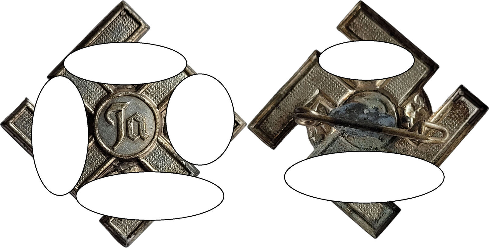 Drittes Reich Tragbares Abzeichen o. J. NSDAP Abzeichen Hakenkreuz mit ...