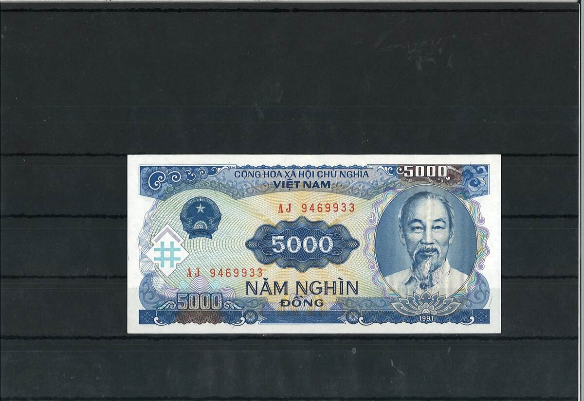 Vietnam 5000 Dong 1991 Banknote / Geldschein unc | MA-Shops