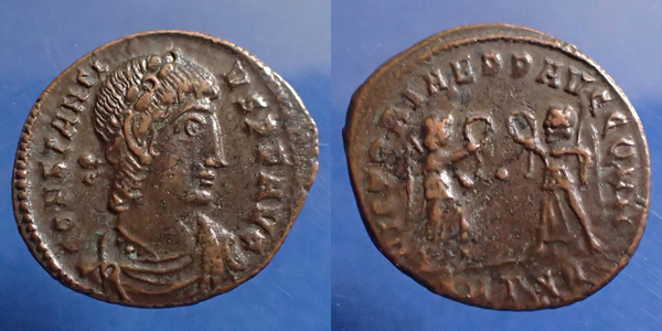 Roman Empire CONSTANCE II, CONSTANTIUS II, Nummus Thessalonica en 347 ...