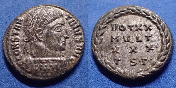 Roman Empire CONSTANTINUS Magnus, CONSTANTIN Ier, nummus Thessalonica ...