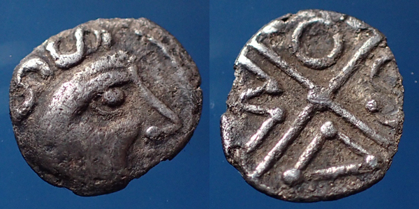 Sequani, Sequanes Séquanes, Sequani, obole à la croix Maso, type avec ...