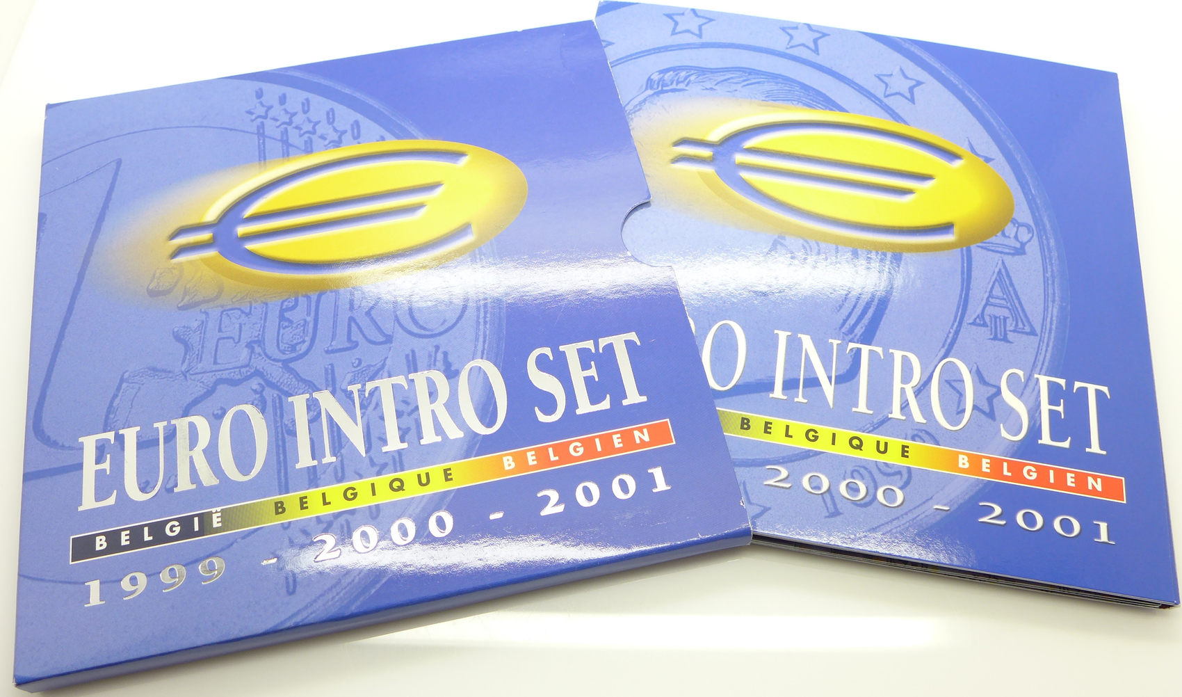 3 x 3,88 Euro KMS 1999 2000 2001 Belgien KMS Euro Intro Set BU im ...