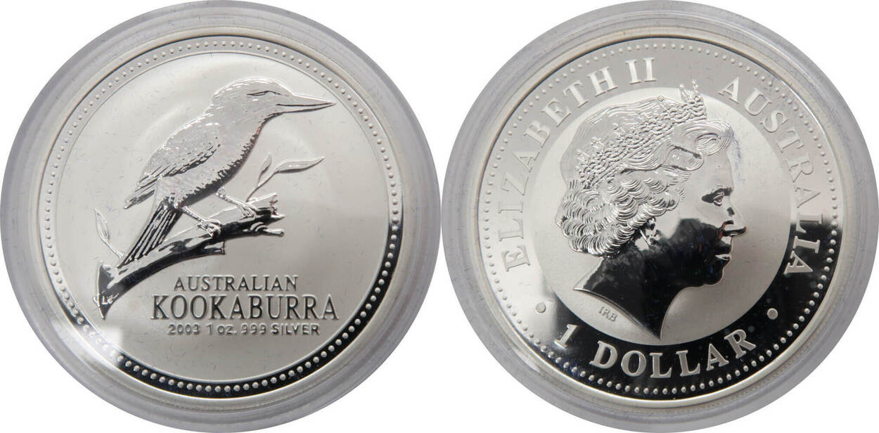 Australien 1 Dollar / 1 OZ 2003 Elisabeth II. - Kookaburra BU | MA-Shops