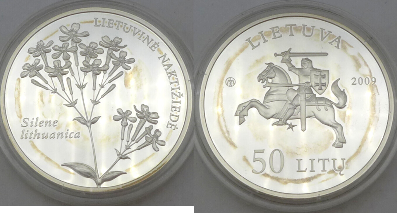 Litauen 50 Litu 2009 50 Litas Coin featuring Lithuanian Nature Proof ...