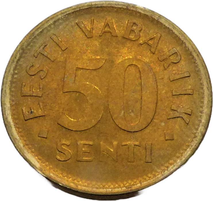 Estland 50 Senti 1992 Abbildung eines Musikanten - Numisbrief BU | MA-Shops