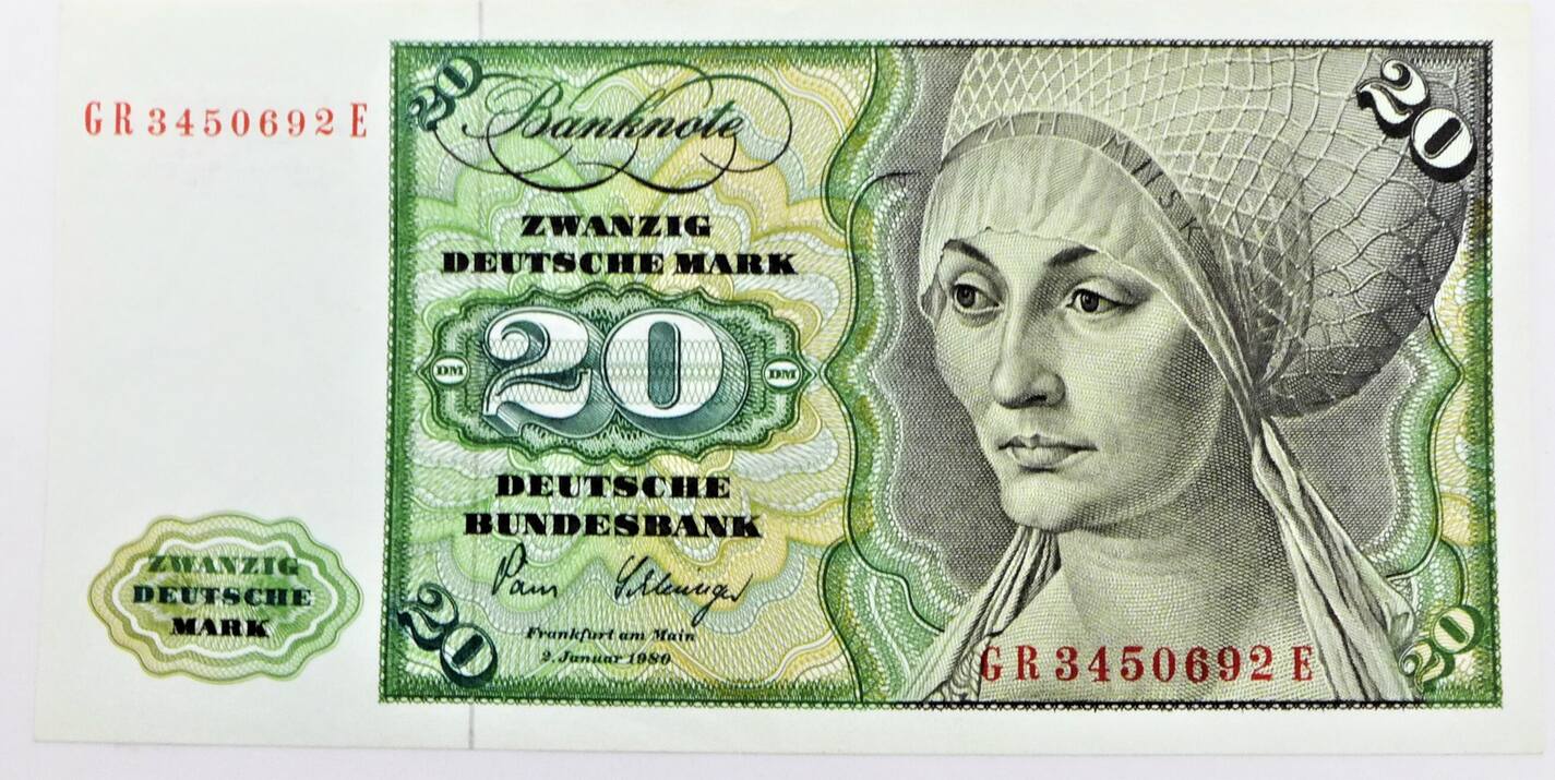 Bundesrepublik Deutschland / BRD 20 Deutsche Mark 1980 UNC | MA-Shops