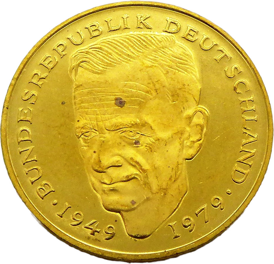 Bundesrepublik Deutschland / BRD 2 Deutsche Mark 1990 D Deutsche ...
