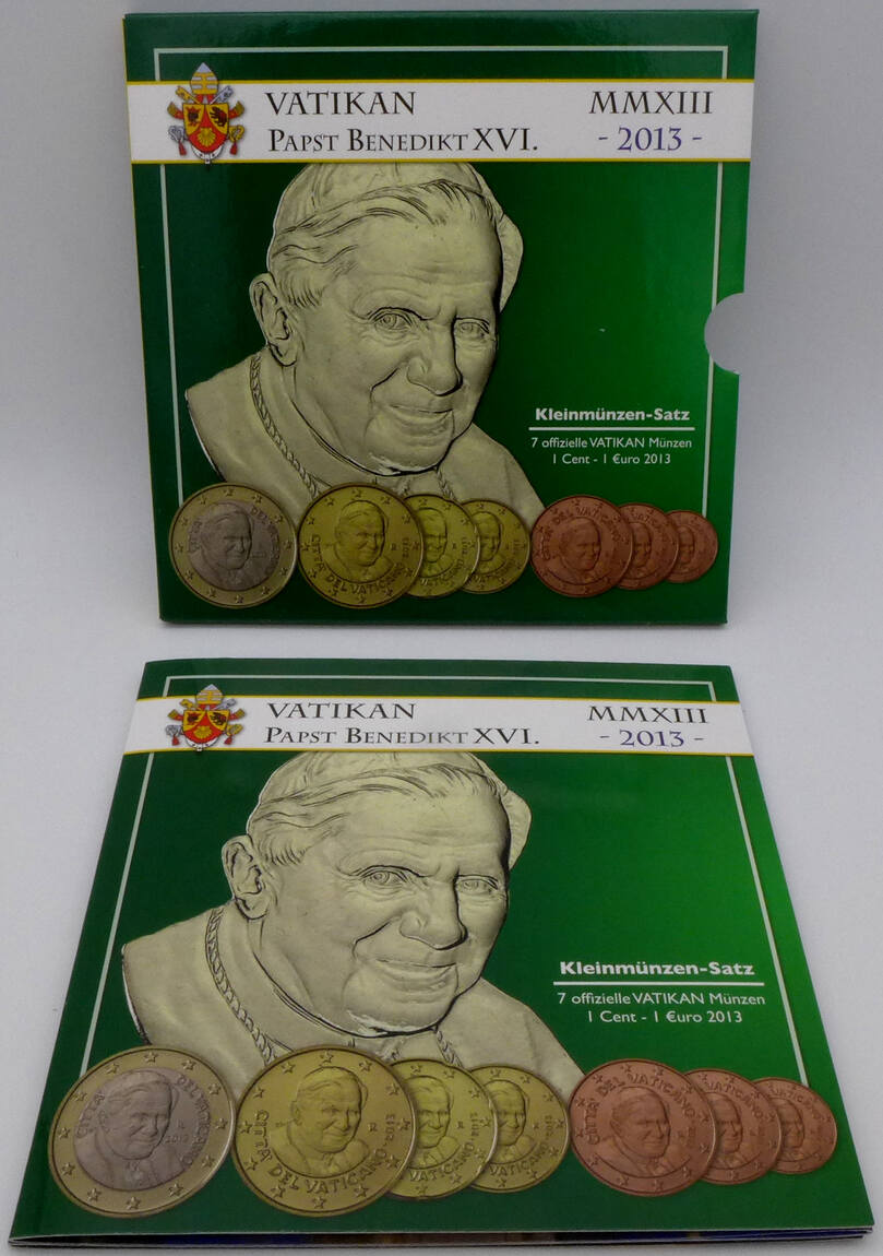 1,88 Euro 2013 Vatikan Kleinmünzensatz - Papst Benedikt XVI. - MMXIII ...