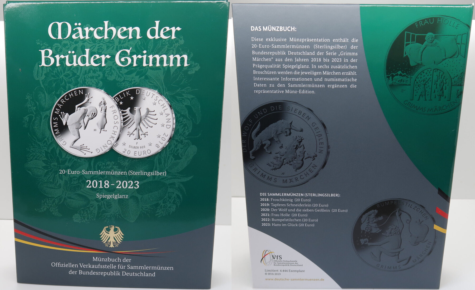 Bundesrepublik Deutschland / BRD 120 Euro (6 x 20 Euro) 2018 - 2023 (A ...