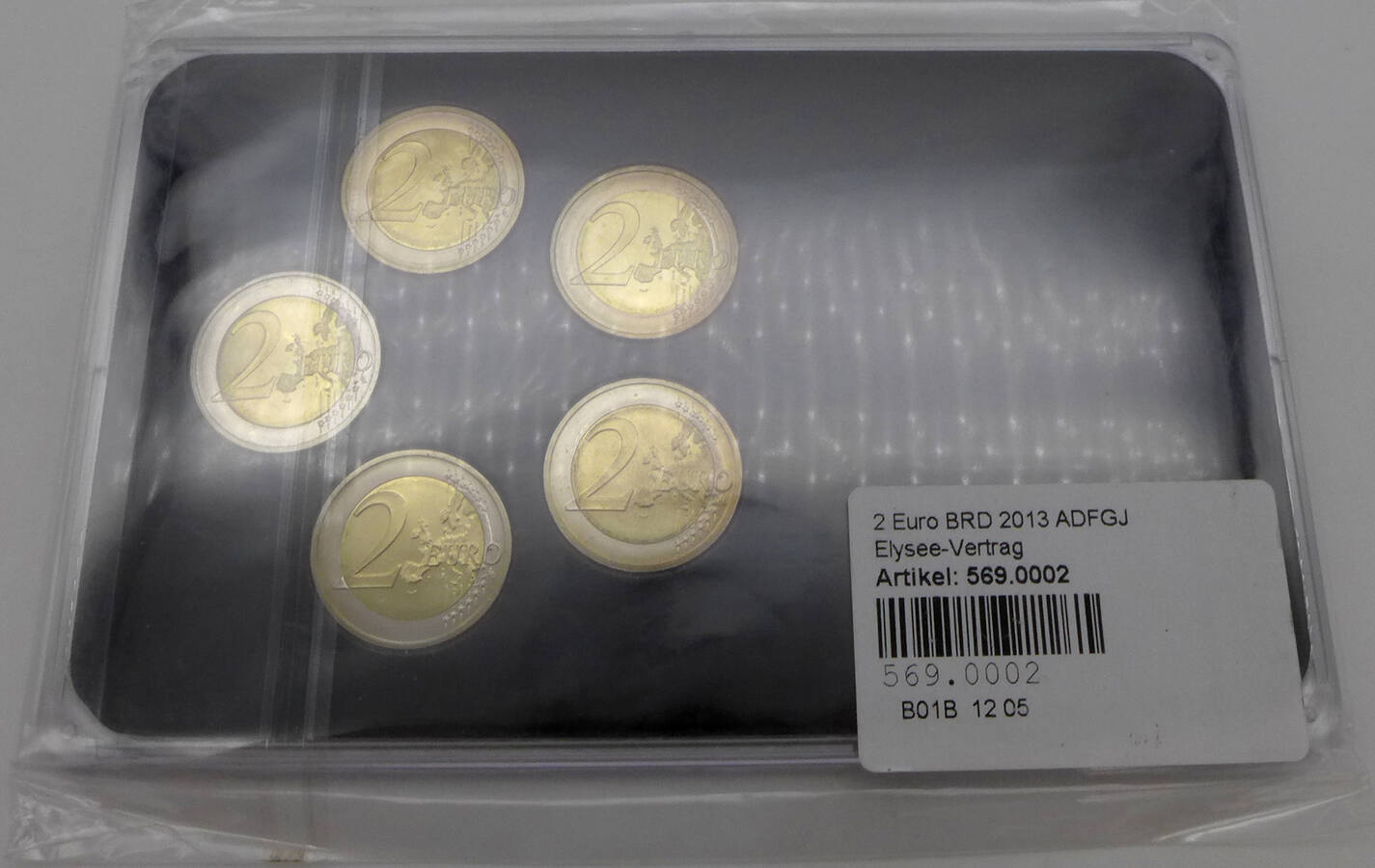 Bundesrepublik Deutschland / BRD 10 Euro (5 x 2 Euro) 2013 A-J Zwei ...