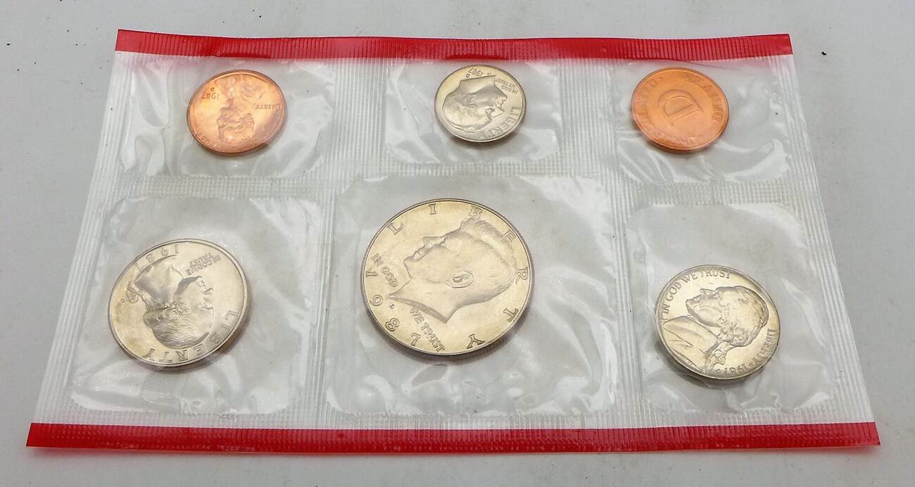 Vereinigte Staaten / USA 91 Cents 1987 Kursmünzensatz - KMS BU | MA-Shops