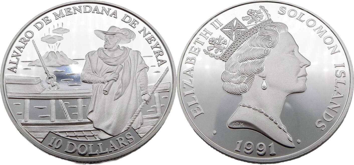 Salomonen / Solomon Islands 10 Dollar 1991 450. Jahrestag - Geburt von ...