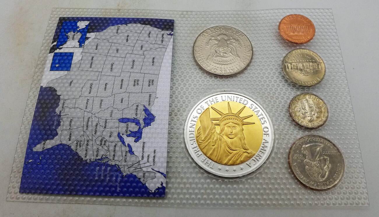 Vereinigte Staaten / USA 91 Cents + Medaille 2007 Kursmünzensatz - KMS ...