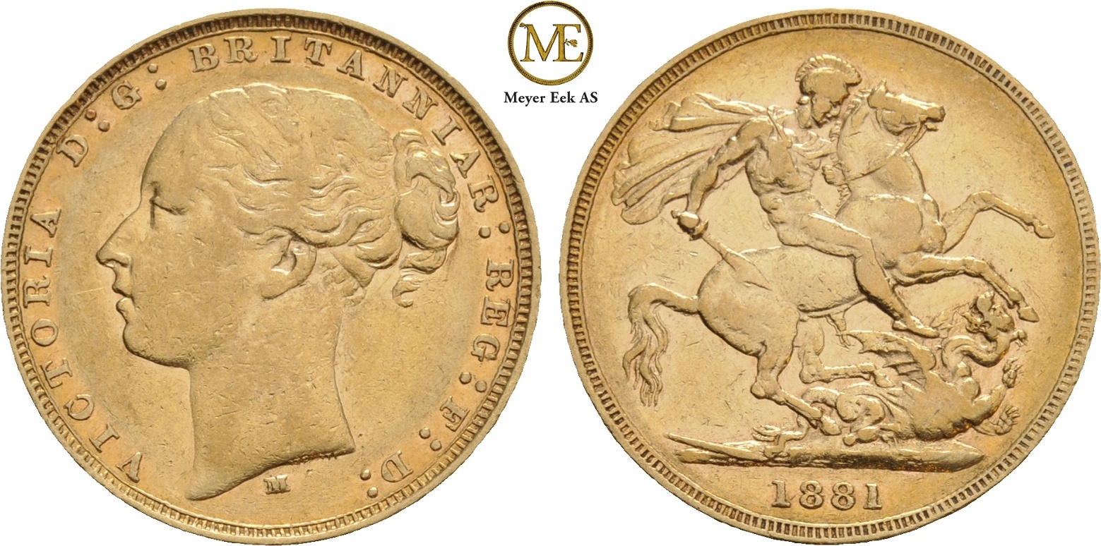 Australia Sovereign 1881 M. Victoria. XF | MA-Shops