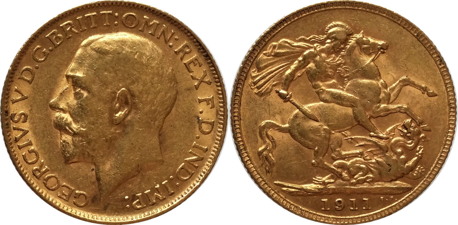 1911 GOLD FULL SOVEREIGN UNITED KINGDOM, UNCIRCULATED | MA-Shops