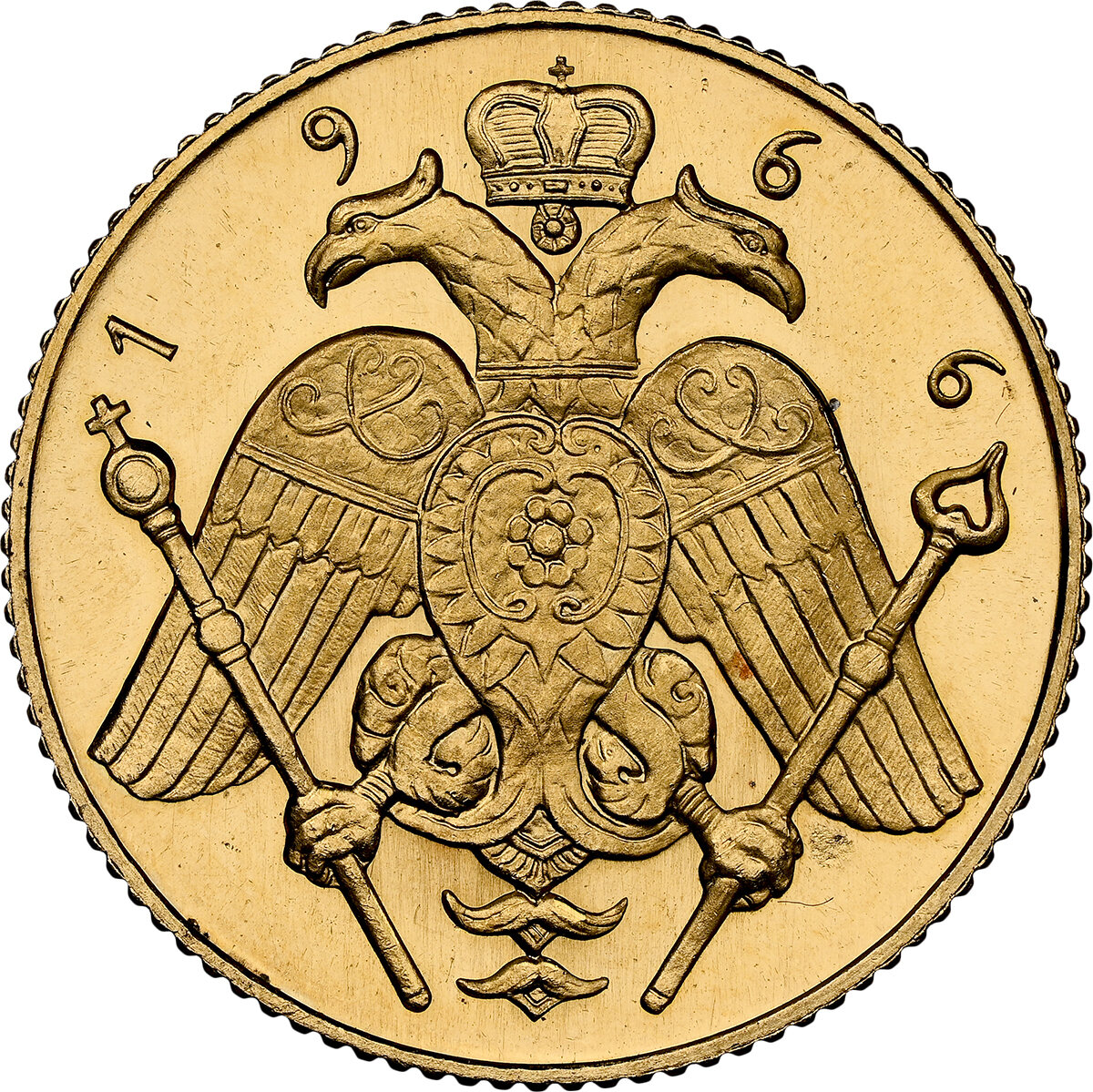 1966 Gold Sovereign, Cyprus, Archbishop Makarios III, NGC PF-66 | MA-Shops