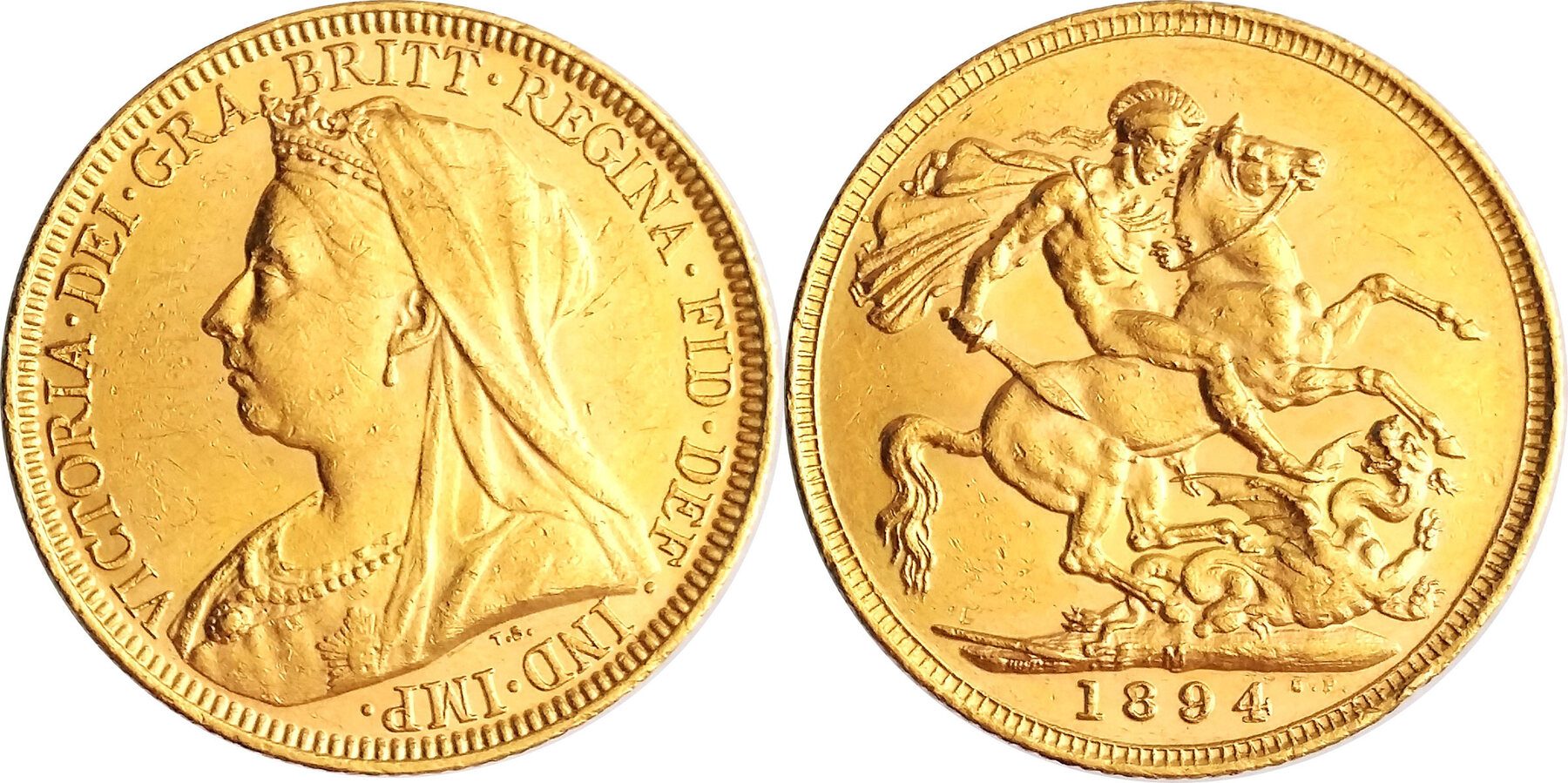 1894-M Gold Sovereign, Australia, Queen Victoria Uncirculated | MA-Shops