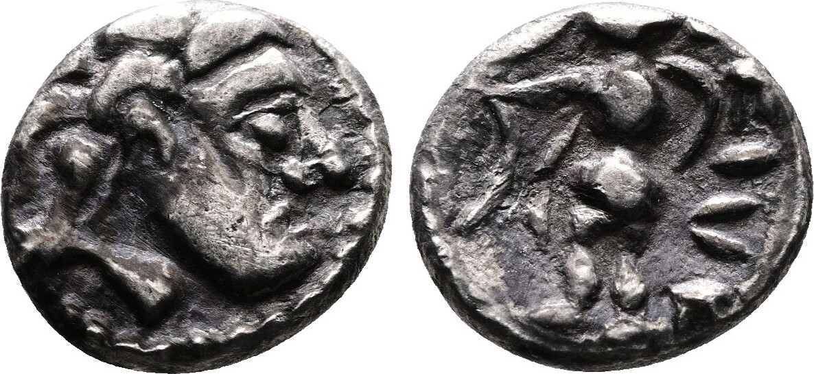 Celtic Obol 1st. Century BC. Attractive, Heavy Example aEF. | MA-Shops
