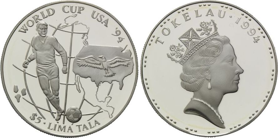 Tokelau, 5 Lima Tala 1994, Fußball-Weltmeisterschaft 1994 in den USA ...