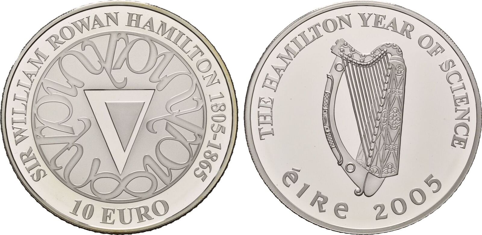 Irland, 10 Euro 2005, 200. Geburtstag von Sir William Rowan Hamilton ...