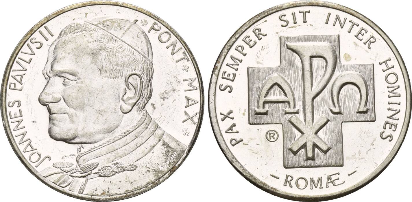 Vatikan, Medaille, Johannes Paul II. 1978-2005, Pax semper sit inter ...