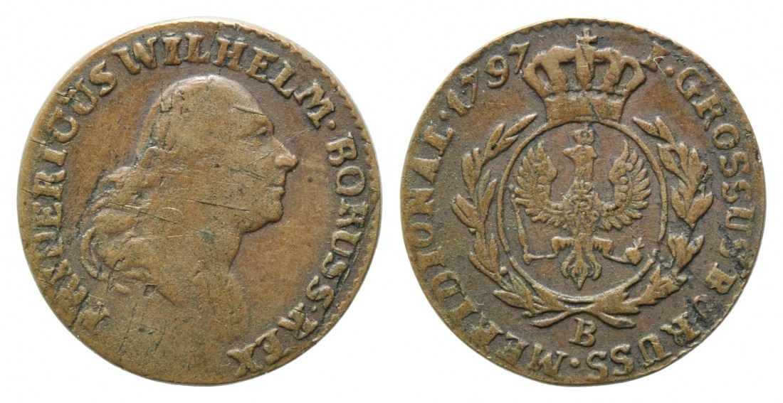 Brandenburg-Preussen, Grossus 1797 B, Friedrich Wilhelm II., 1786-1797 ...