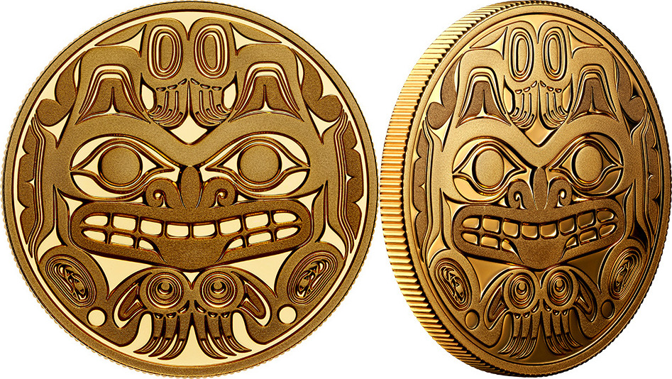 World Coins 2020 Canada 200$ Bill Reid Xhuwaji Haida Grizzly Bear 1 oz ...