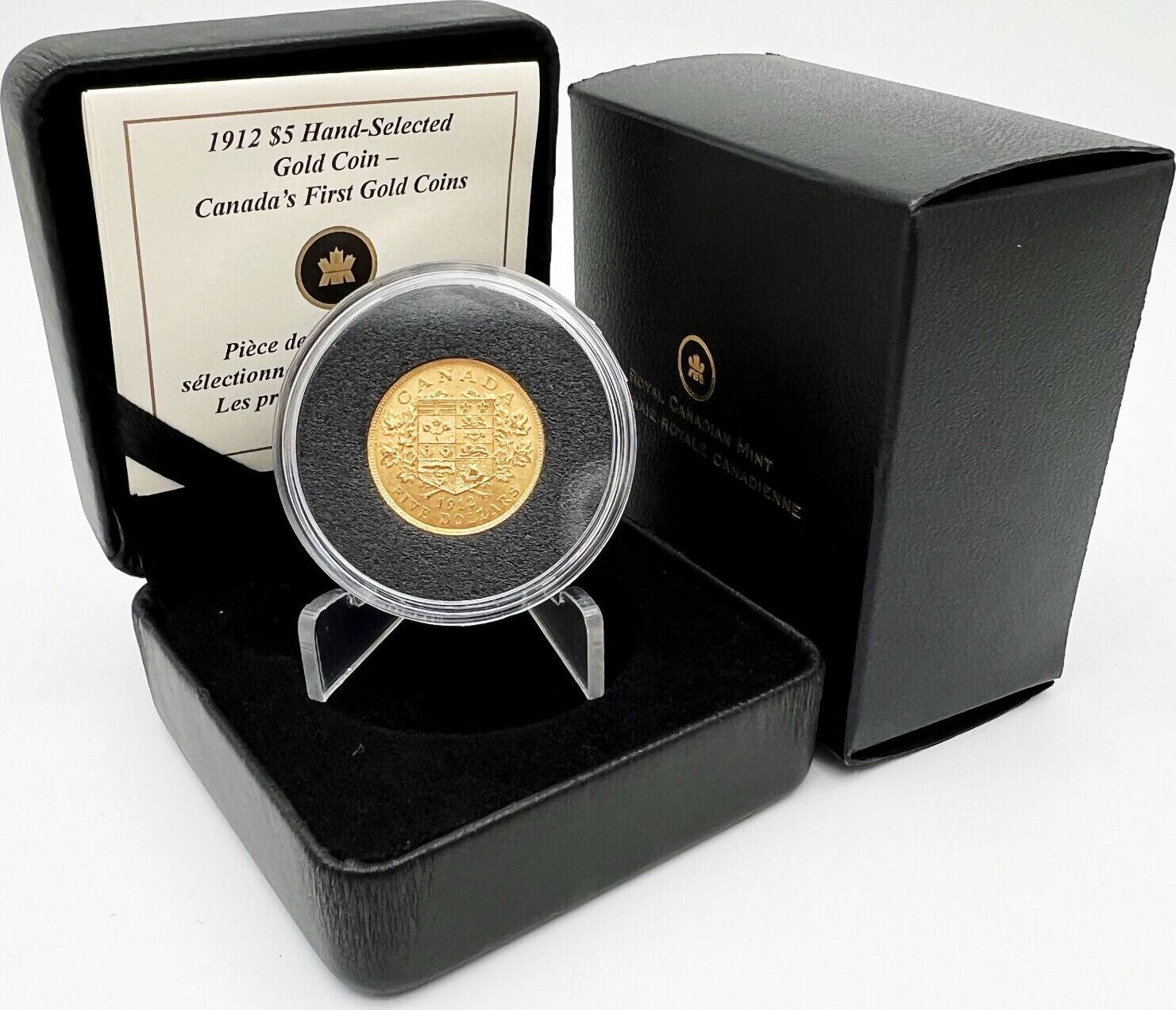 5$ 1912 Hand-Selected Gold Coin Canada's First Gold Coins | MA-Shops