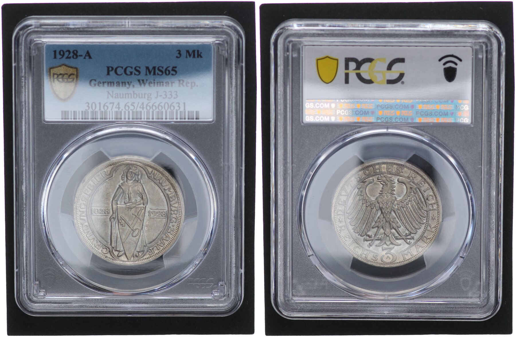 Germany, Weimar Rep. 3 Mark 1928-A 3 Reichsmark Naumburg/Saale 1928 ...