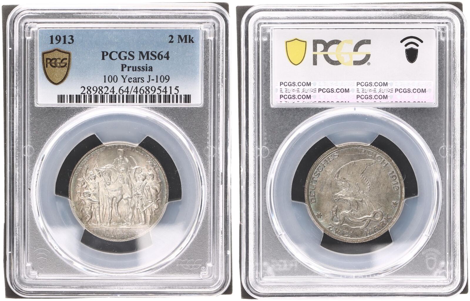 Prussia 2 Mark Preußen 1913 A - Der König rief (Befreiungskriege gegen ...