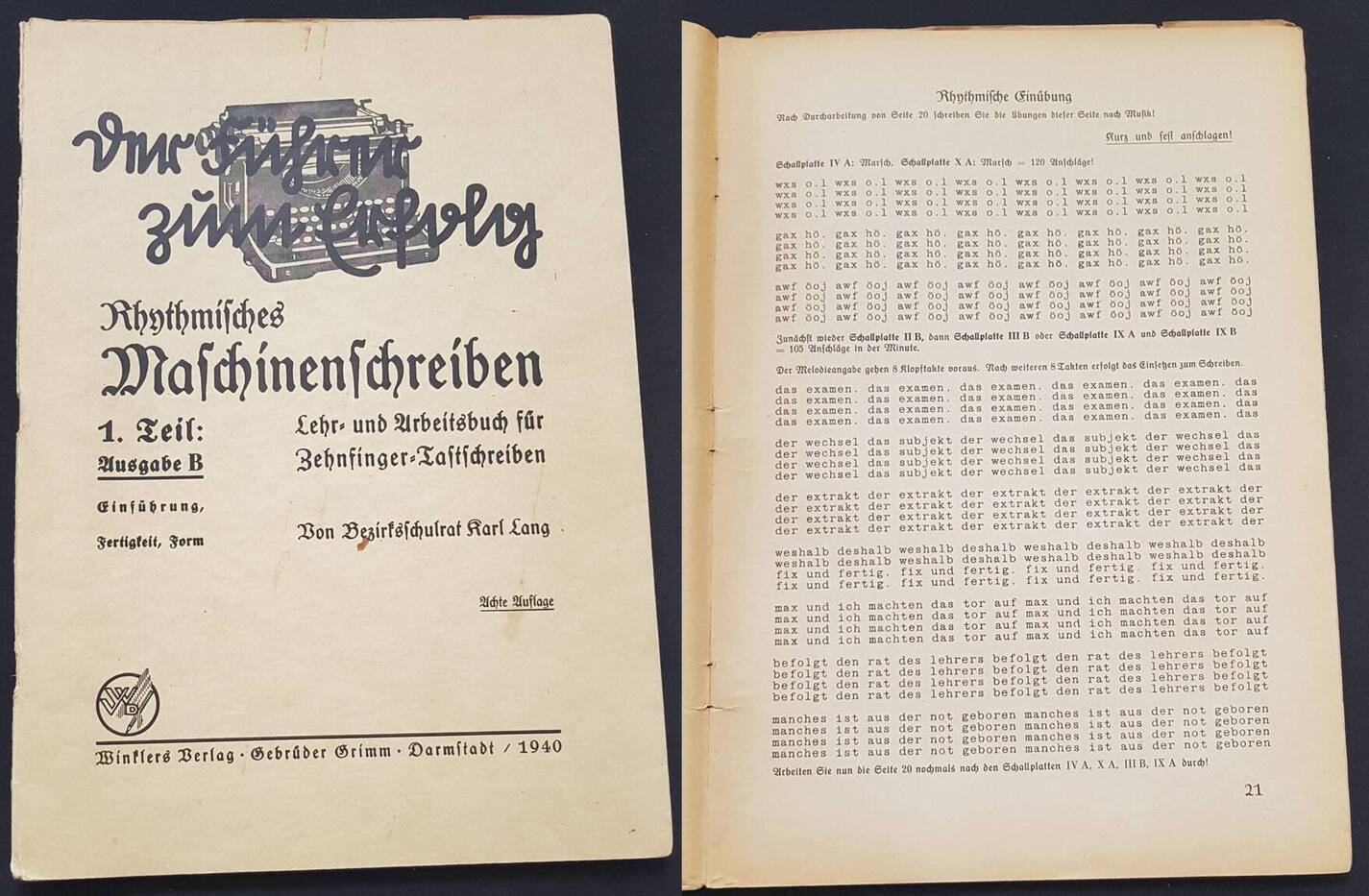 3. Reich Buch 1940 Ihr Führer zu Erfolg kaum Gebrauchsspuren | MA-Shops