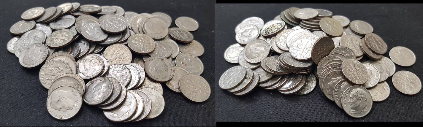 USA Lot 100x One Dime VF-EF | MA-Shops