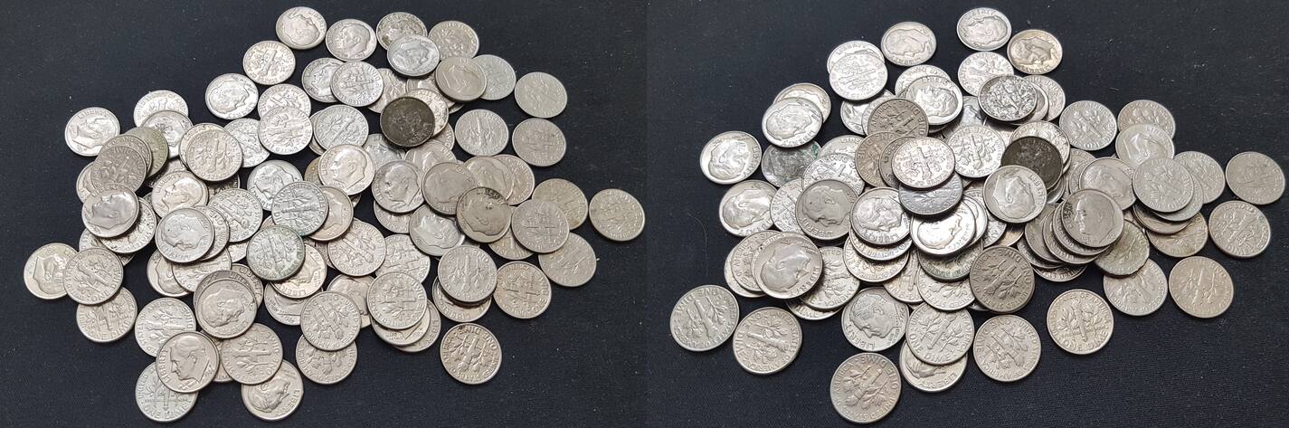 USA Lot 100x One Dime VF-EF | MA-Shops