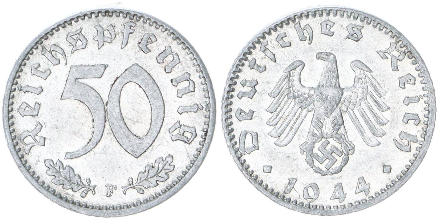 Deutschland / Drittes Reich 50 Pfennig 1944 F VF-EF | MA-Shops